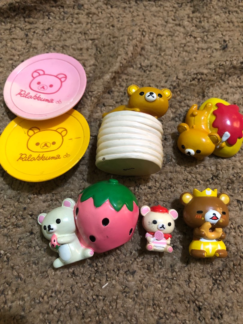 Lot set of Rilakkuma miniature vinyl figures on Carousell