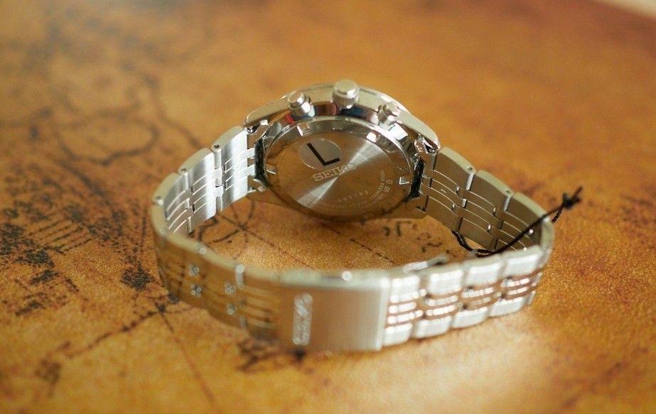 *Lowest Price*Seiko SSB429 Men's Chronograph Black Dial Stainless Steel ...