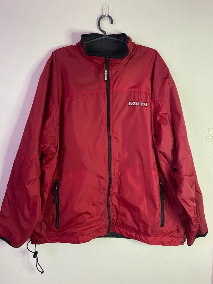Lucky Strike Reversible Windbreaker Jacket on Carousell