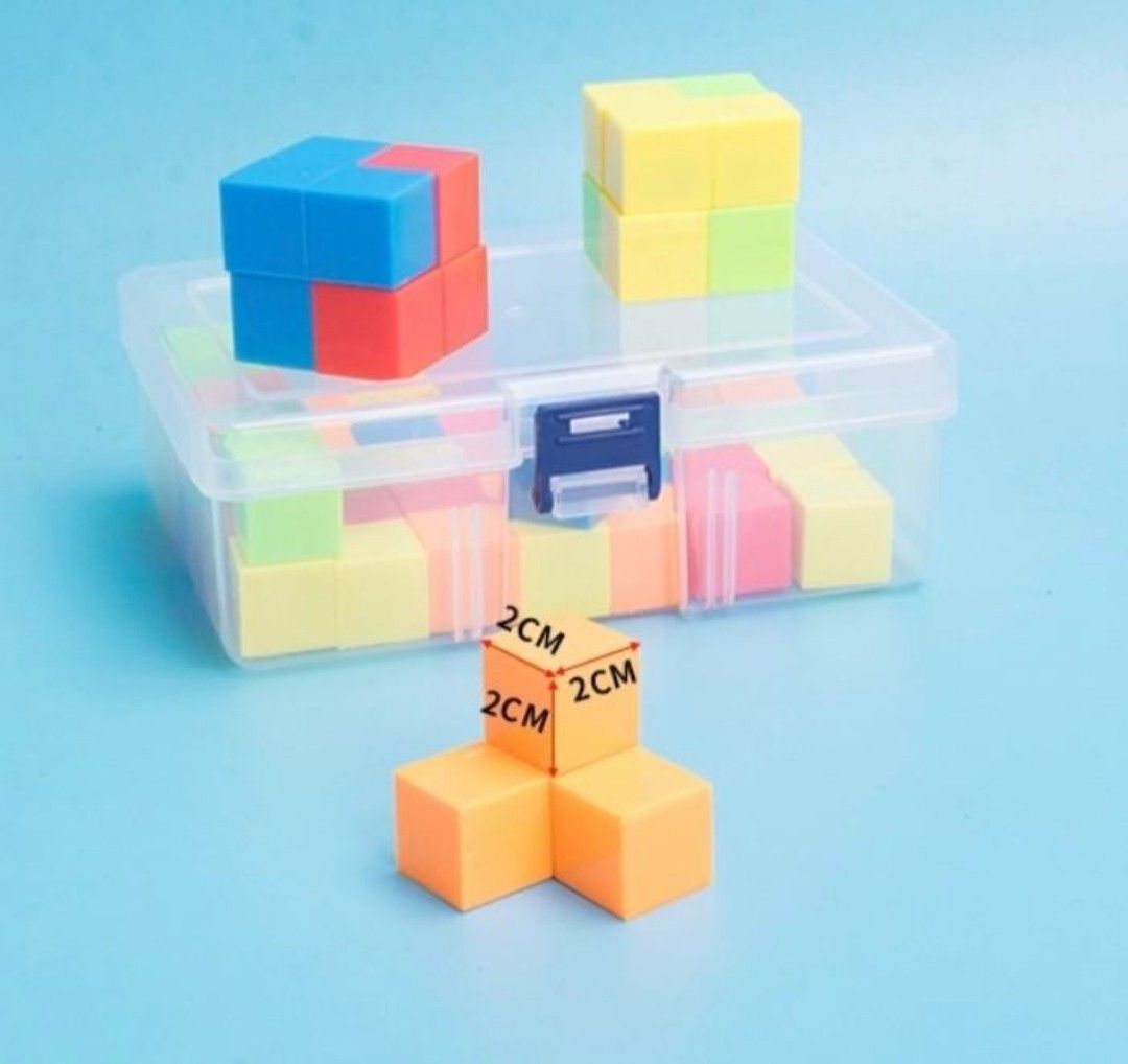 Magnetic cubes, 60 cubes per box, Math manipulatives, Hobbies & Toys ...