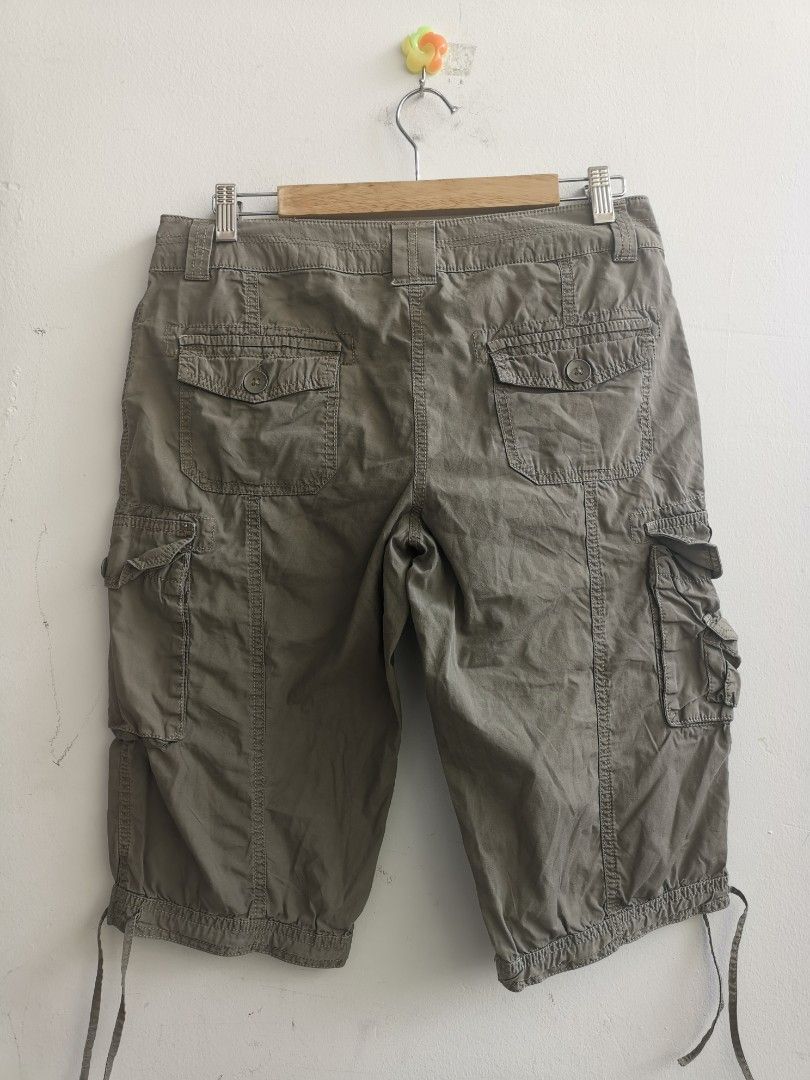 MARK & SPENCER Men Fashion Army Green Short Pants, Men's Fashion ...