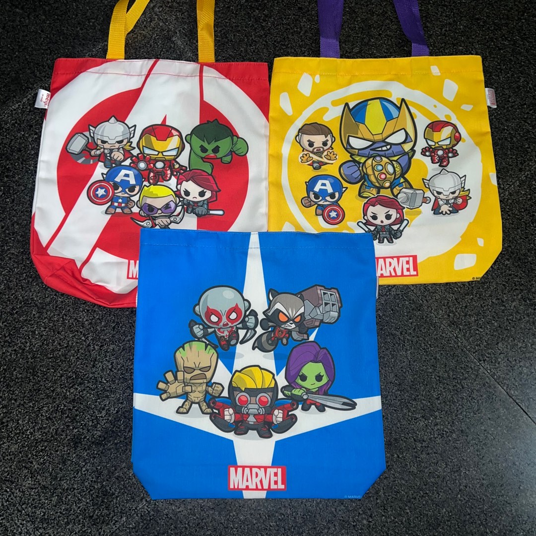 Marvel tote bag, Women's Fashion, Bags & Wallets, Tote Bags on Carousell