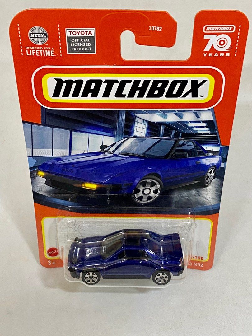 MBX Matchbox 1984 TOYOTA MR2 Metallic Blue Sports 70 th 64 Diecast Car ...