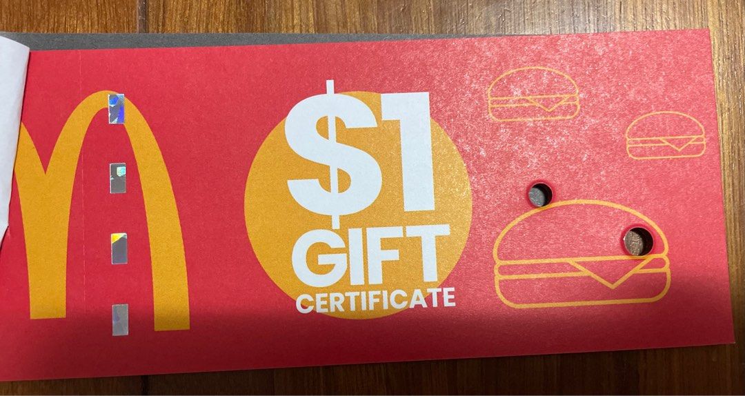 McDonald gift voucher, Tickets & Vouchers, Vouchers on Carousell