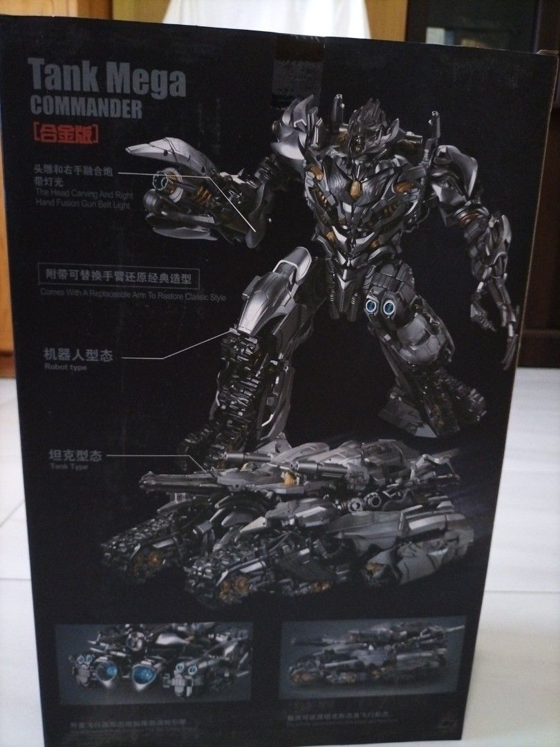 Megatron Tank Mega commander black mamba bmb, Hobbies & Toys, Toys ...