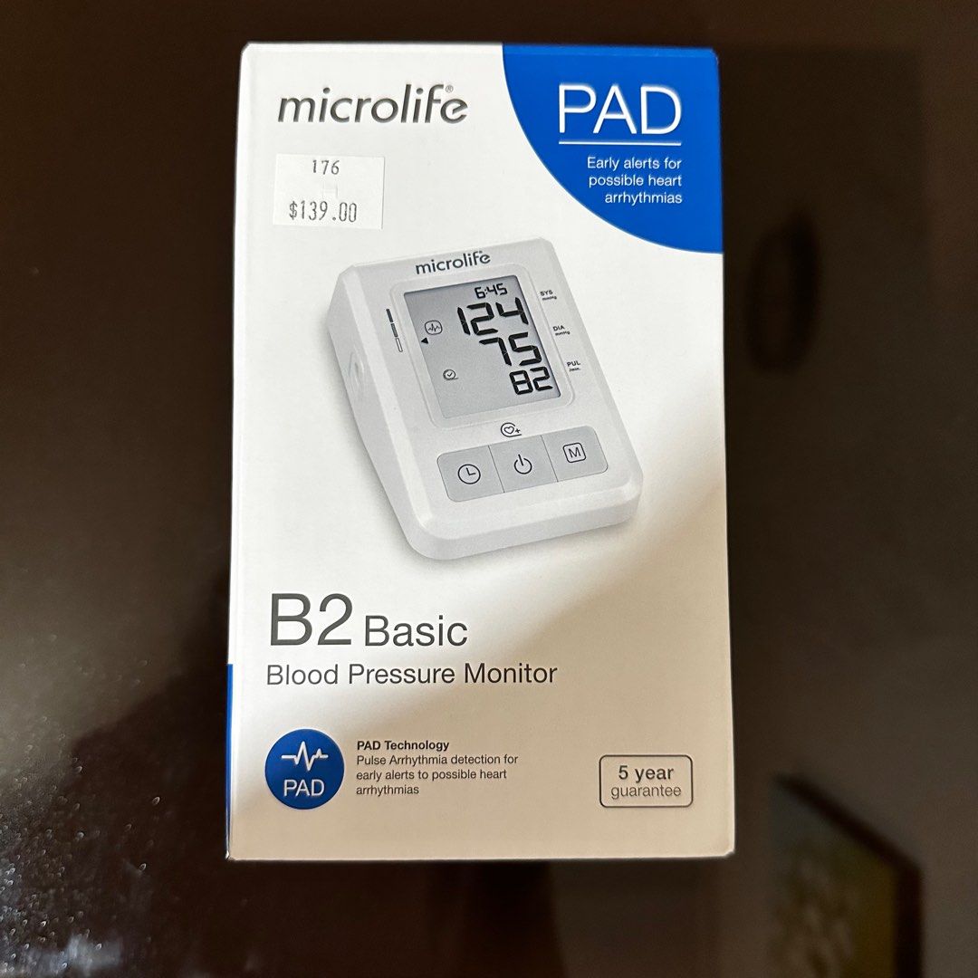 Microlife B2 Basic Upper Arm Automatic Blood Pressure Monitor, Health ...
