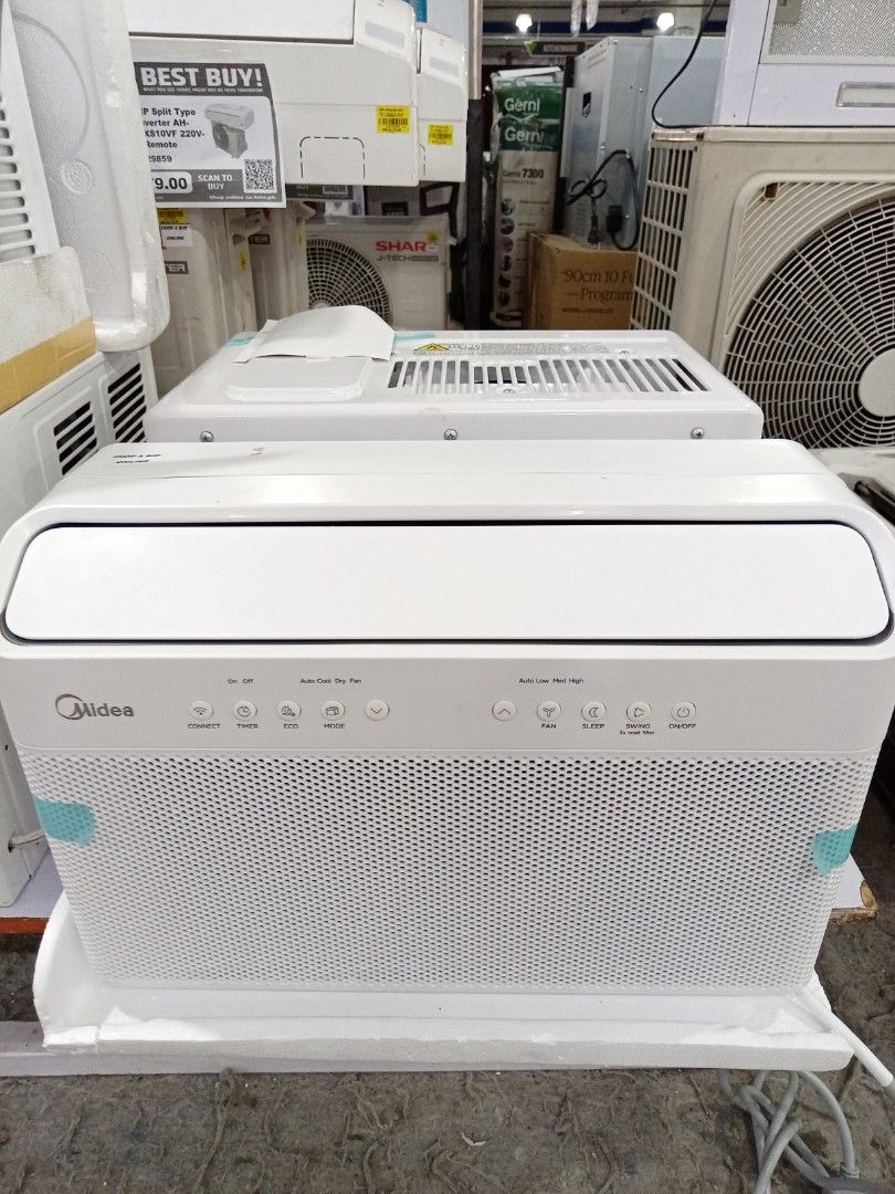 Midea 1.5 hp window type aircon inverter, TV & Home Appliances, Air ...
