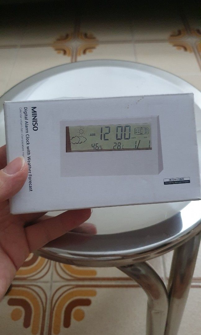 Miniso Transparent Digital Clock, Furniture & Home Living, Home Decor ...