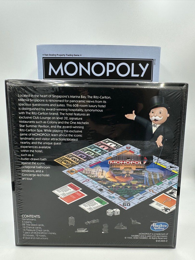 Monopoly - The Ritz Carlton (Millenia Singapore), Hobbies & Toys, Toys ...