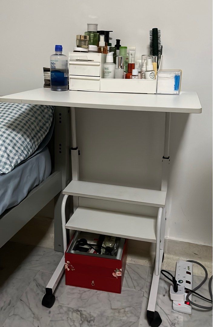 Movable Table with wheels - adjustable height -Moving Sale!, Furniture ...