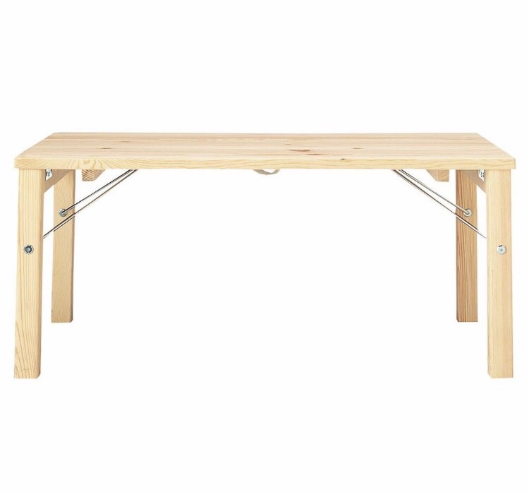 MUJI Pine Foldable Table, Furniture & Home Living, Furniture, Tables ...