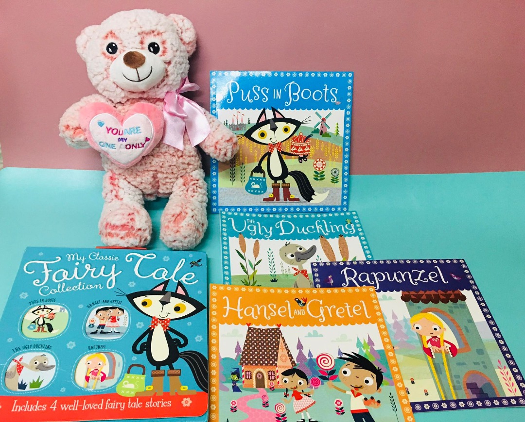 My Classic Fairy Tale Collection with Goffa Bear Plush Toy Bundle ...
