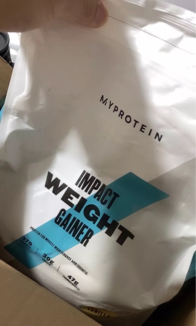 MYPROTEIN Impact Weight Gainer 2.5kg, Health & Nutrition, Health ...