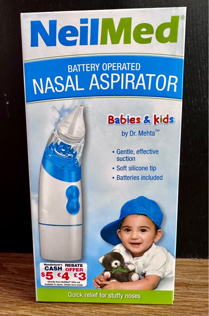 Neilmed Battery Operated Nasal Aspirator, Health & Nutrition, Medical ...