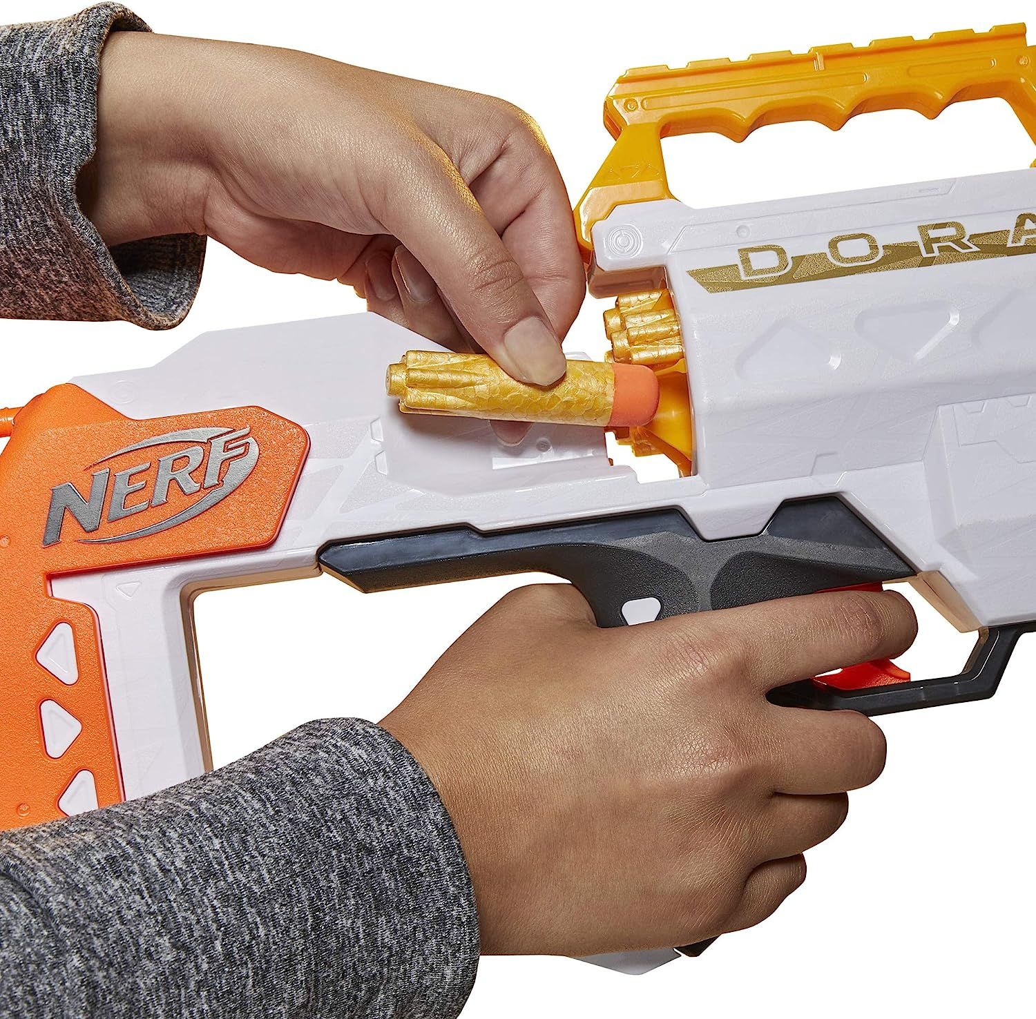 NERF Ultra Dorado Motorised Blaster, Premium Gold Accents, Fast-Back ...