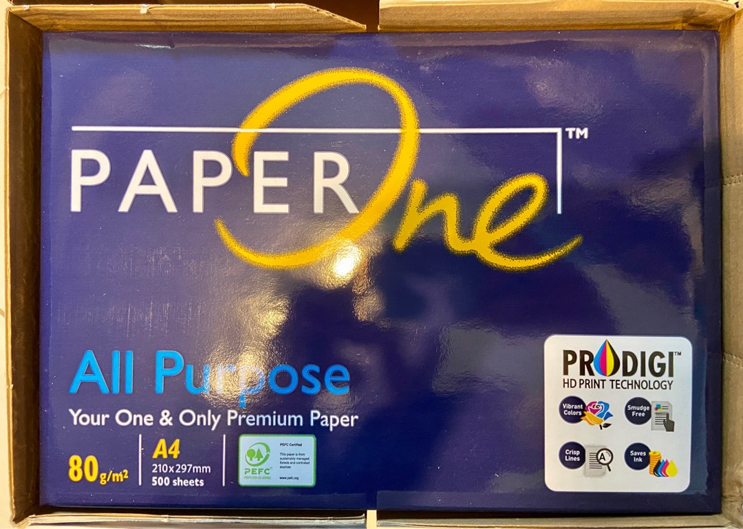 New Standard 80gsm Paper One Brand Printing Paper unopened 3 Complete ...
