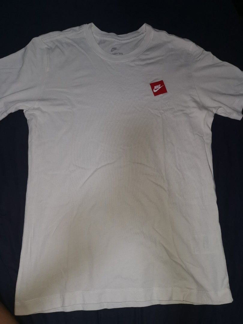 Nike Red Box Tee, Men's Fashion, Tops & Sets, Tshirts & Polo Shirts on ...