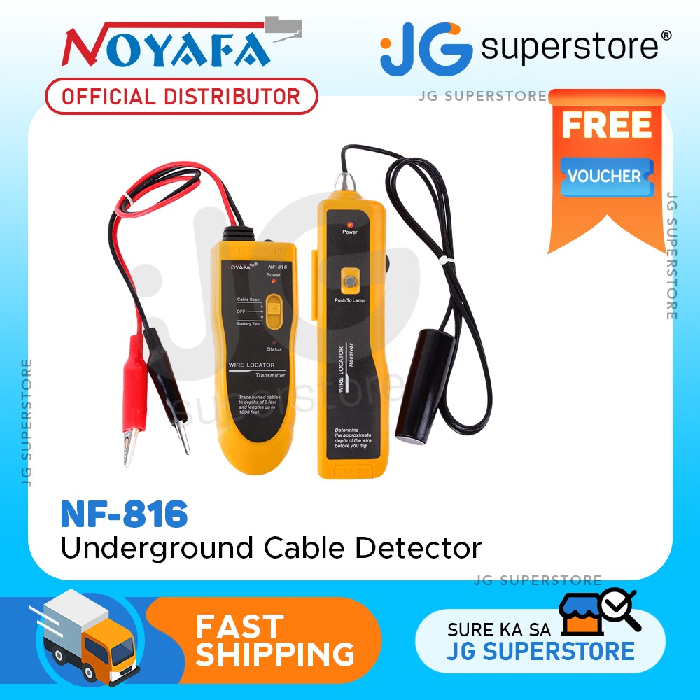 Noyafa NF-816 RJ11 Underground Buried Wire Locator Tracker Diagnose Tool Kit LAN Network Cable ...
