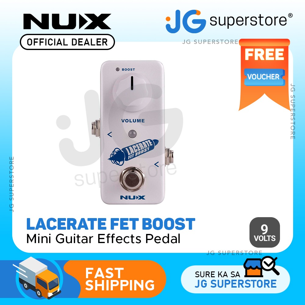 NUX Lacerate FET Boost Mini Guitar Effects Pedal with Clean / Crank ...