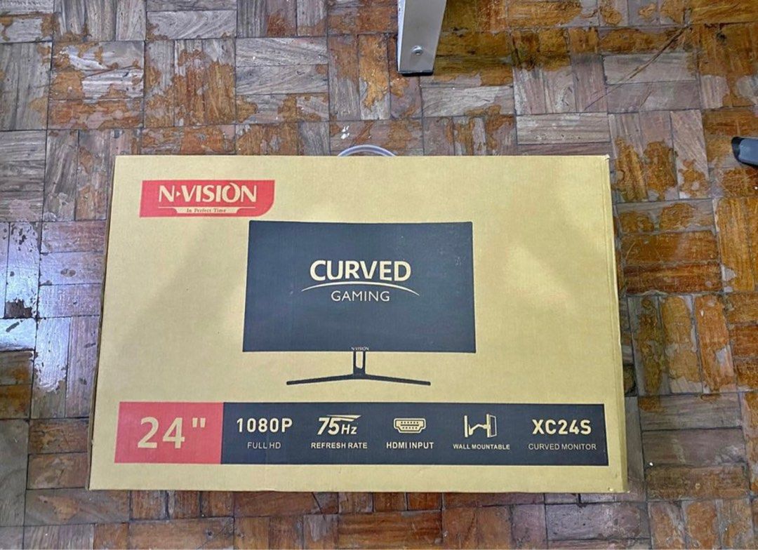 NVISION XC24S Curved Gaming Monitor 24” N Vision 24in, Computers & Tech ...