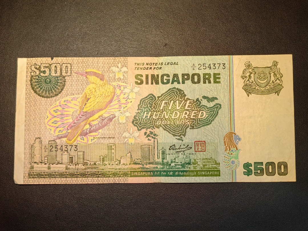 Old Singapore Note $500 (1 Pc only), Hobbies & Toys, Memorabilia ...
