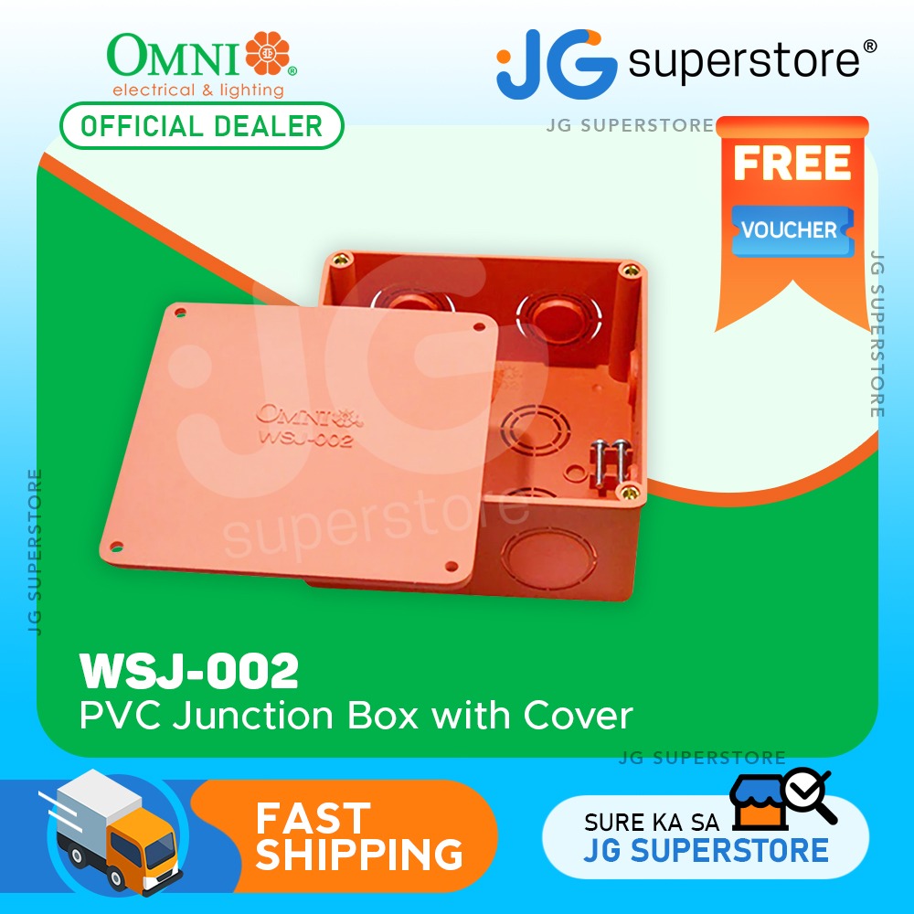 OMNI PVC Junction Pull Box with Cover (124 × 124mm) | WSJ-002 | JG ...