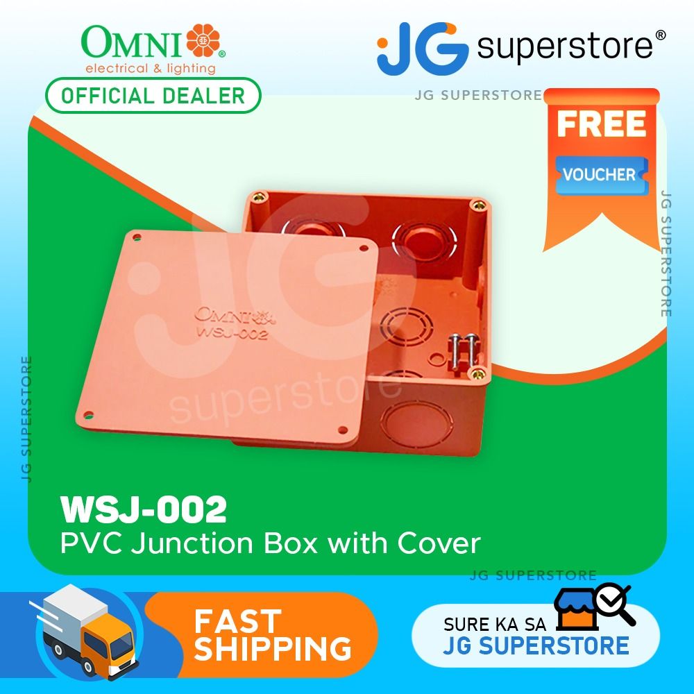 OMNI PVC Junction Pull Box with Cover (124 × 124mm) | WSJ-002 | JG ...