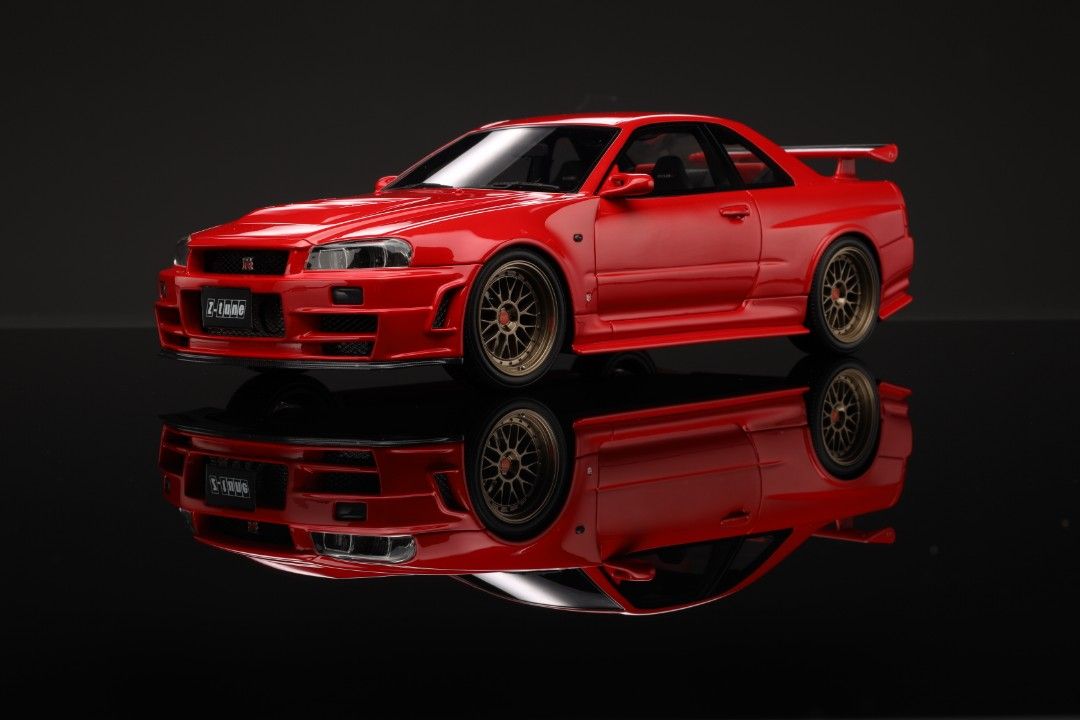 One Model 1:18 Nismo R34 GT-R Z-Tune Active Red II, Hobbies & Toys ...