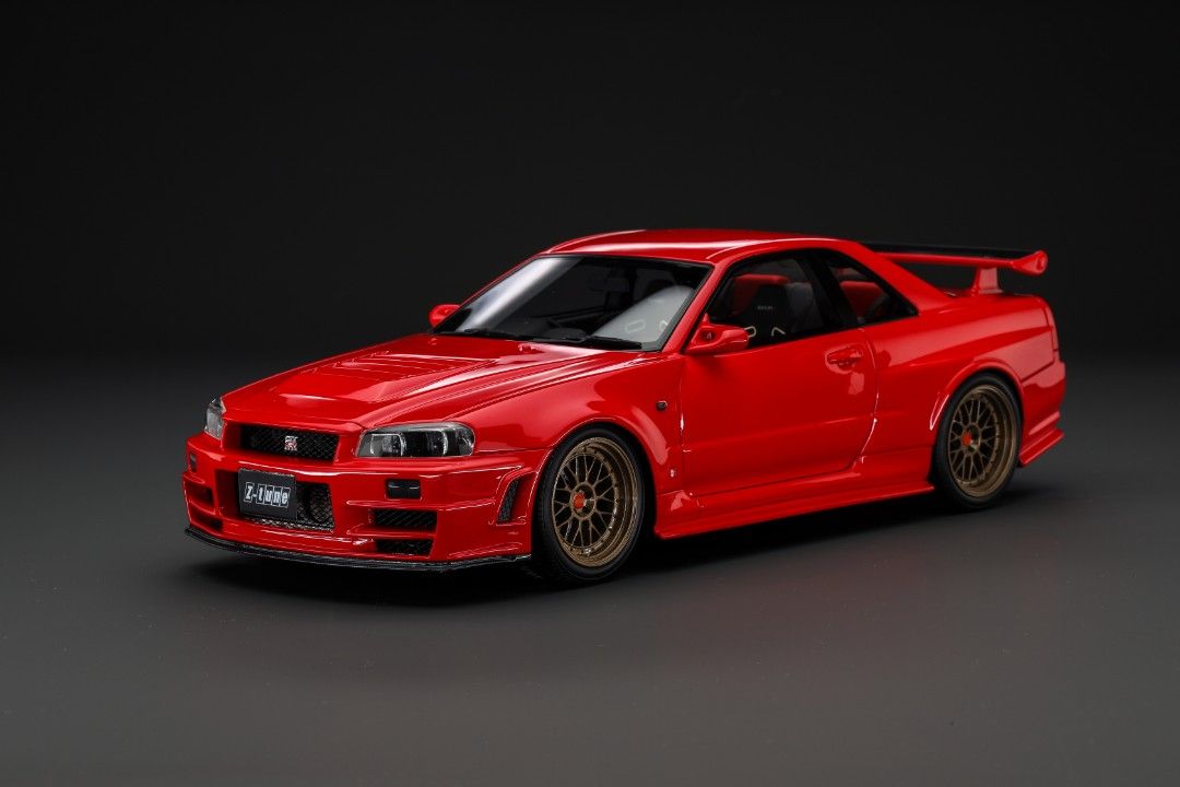 One Model 1:18 Nismo R34 GT-R Z-Tune Active Red II, Hobbies & Toys ...