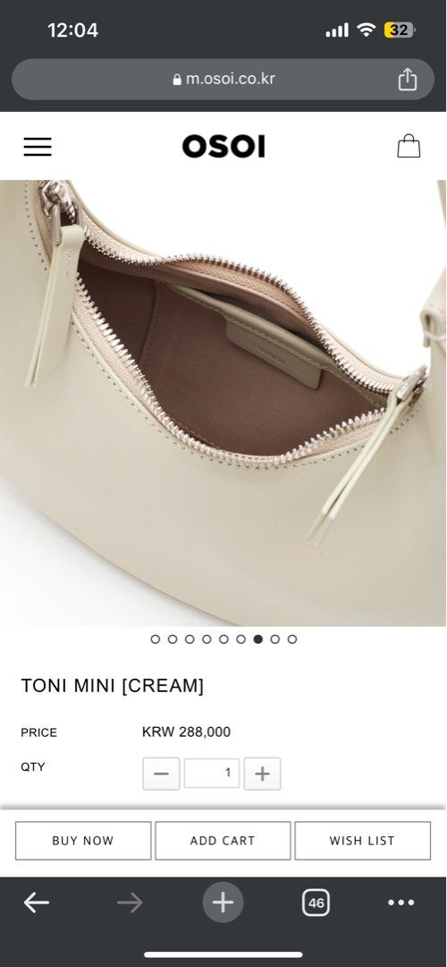 OSOI Toni Mini Cream, Luxury, Bags & Wallets on Carousell