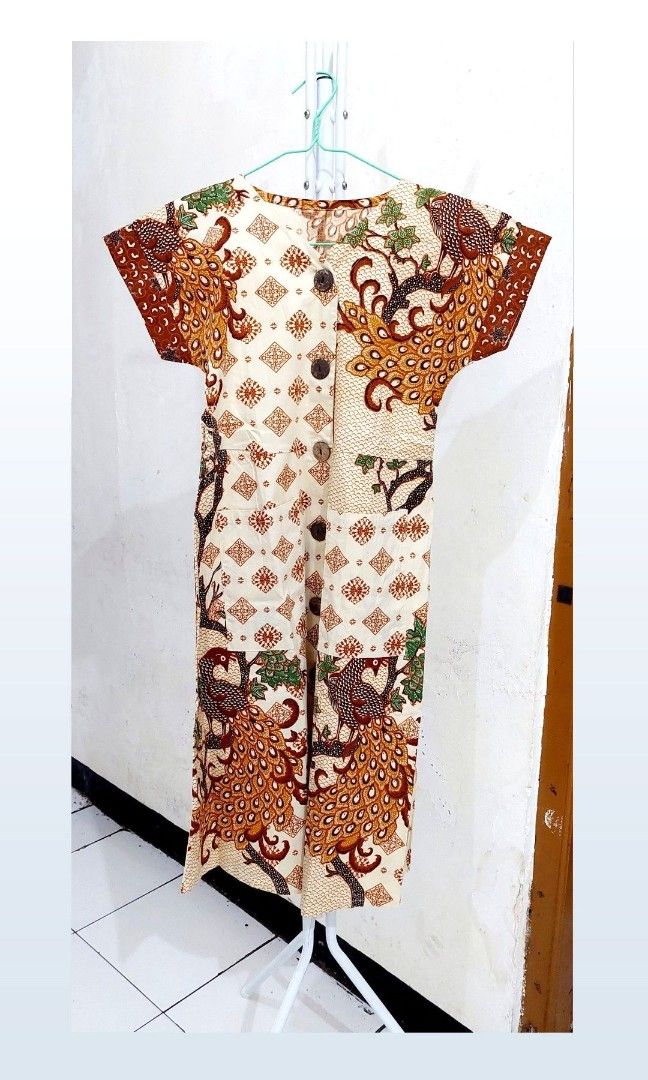 Outer Dress Batik Tali, Fesyen Wanita, Pakaian Wanita, Baju Luaran di ...