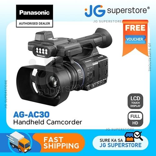 Panasonic AG-AC30 Full HD Video Camera Camcorder with Touch Panel LCD ...
