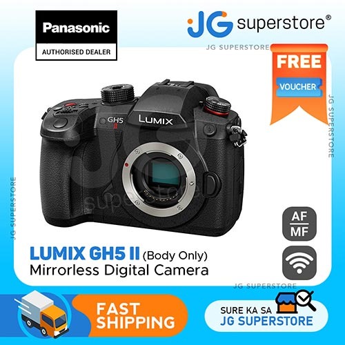 Panasonic Lumix GH5 II Mirrorless Digital Camera with Wireless / Wired Interface, MOS Sensor ...
