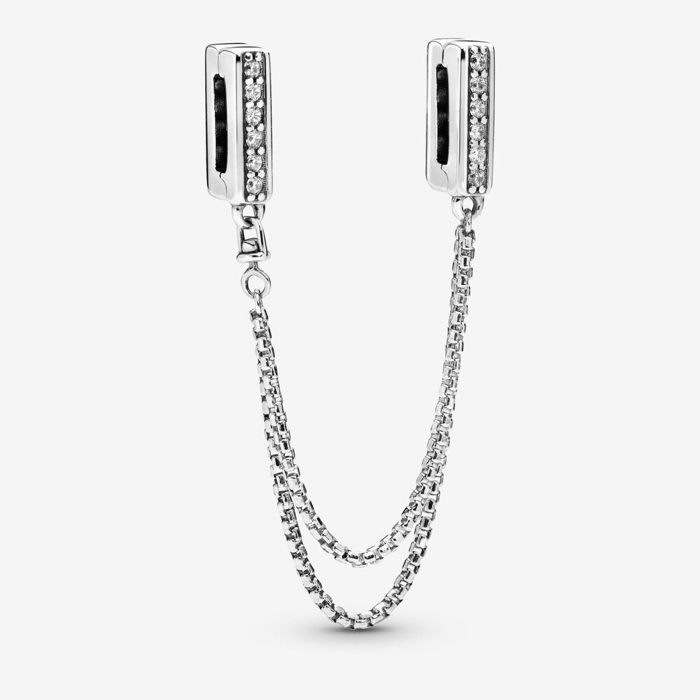 Pandora Authentic Reflexion Sparkling Safety Chain, Women's Fashion ...