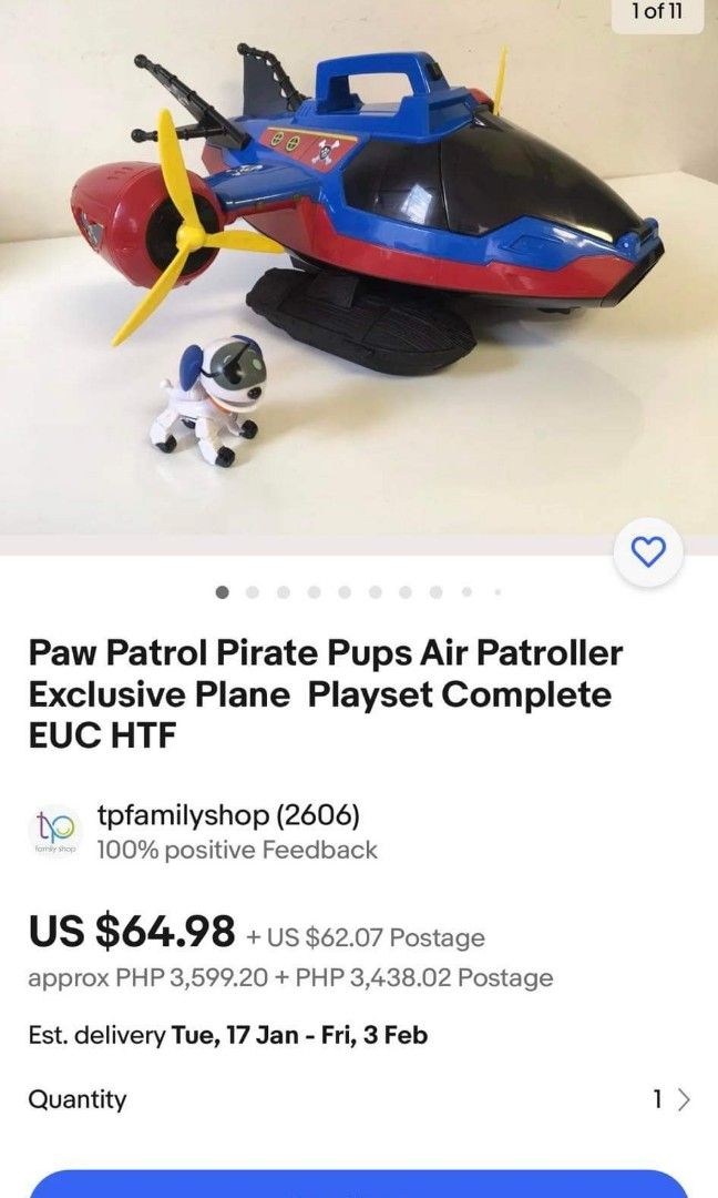 Paw Patrol Pirate Pups Air Patroller, Hobbies & Toys, Toys & Games on ...