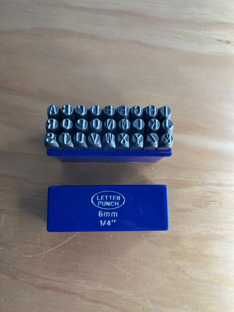 Personalization hand craft mold punch set letters alphabets ...