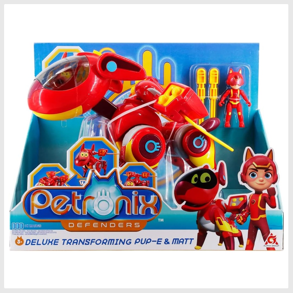 Petronix EU820110 Max Mode Transforming Pup-E Play Figure, Hobbies ...