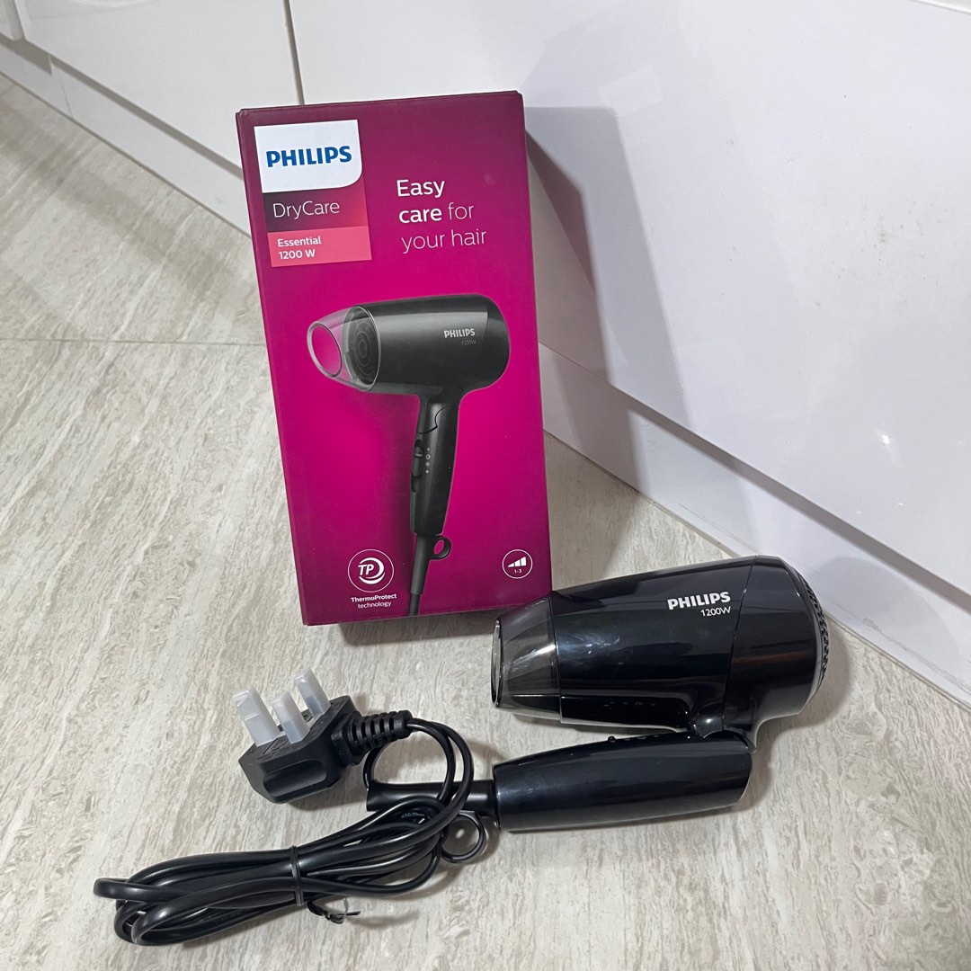 Philips Hair Dryer 1200W Black, TV & Home Appliances, Other Home ...