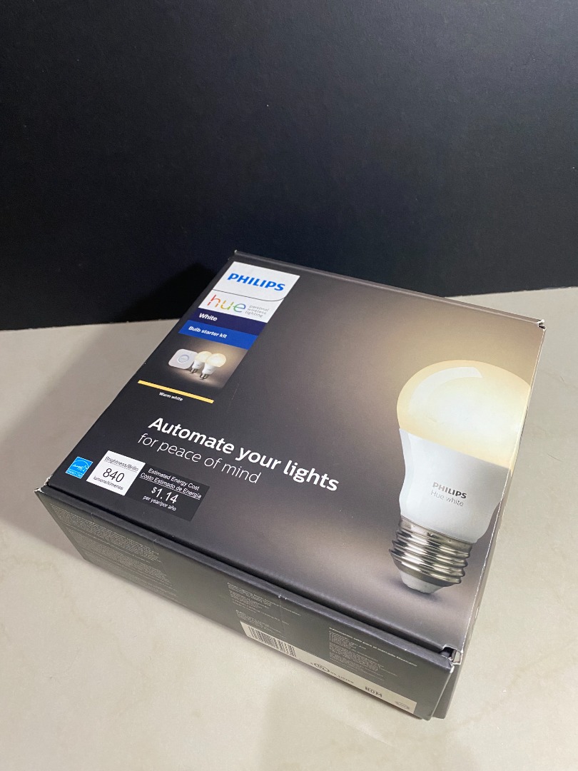 Philips Hue light bulb starter kit 2-pack A60 (Warm White) on Carousell