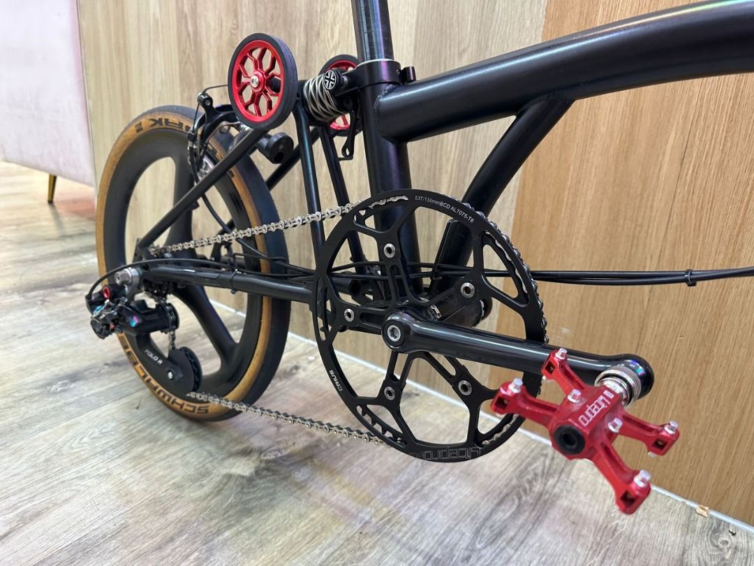 Carbon wheels Pikes trifold with 349 CARBON wheel set bicycle tri-fold ...