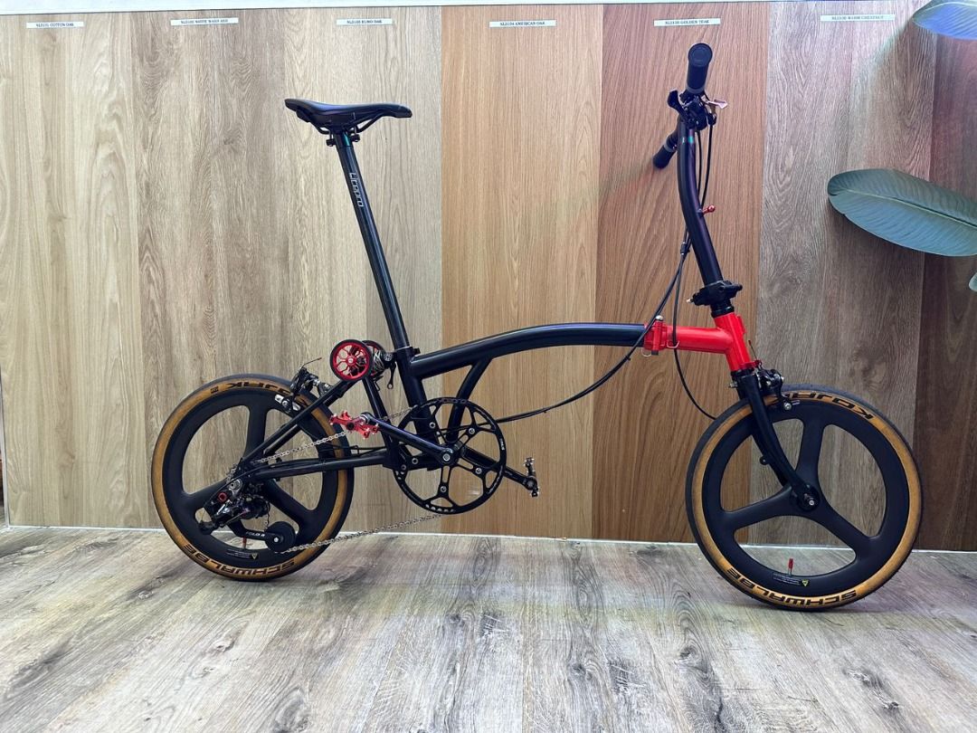 Carbon wheels Pikes trifold with 349 CARBON wheel set bicycle tri-fold ...