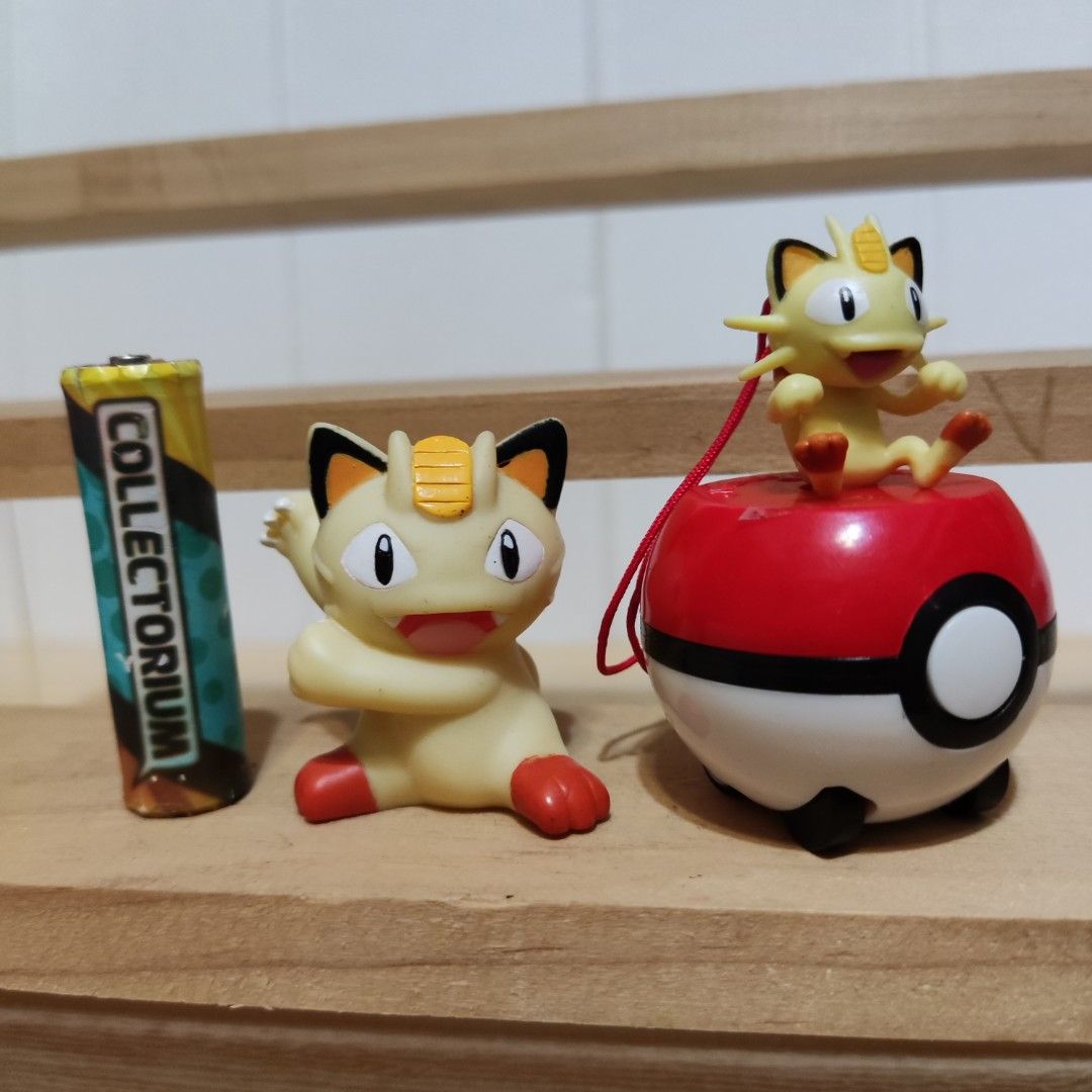 Pokemon Bandai Meowth Finger Puppet Car Poke Ball on Carousell