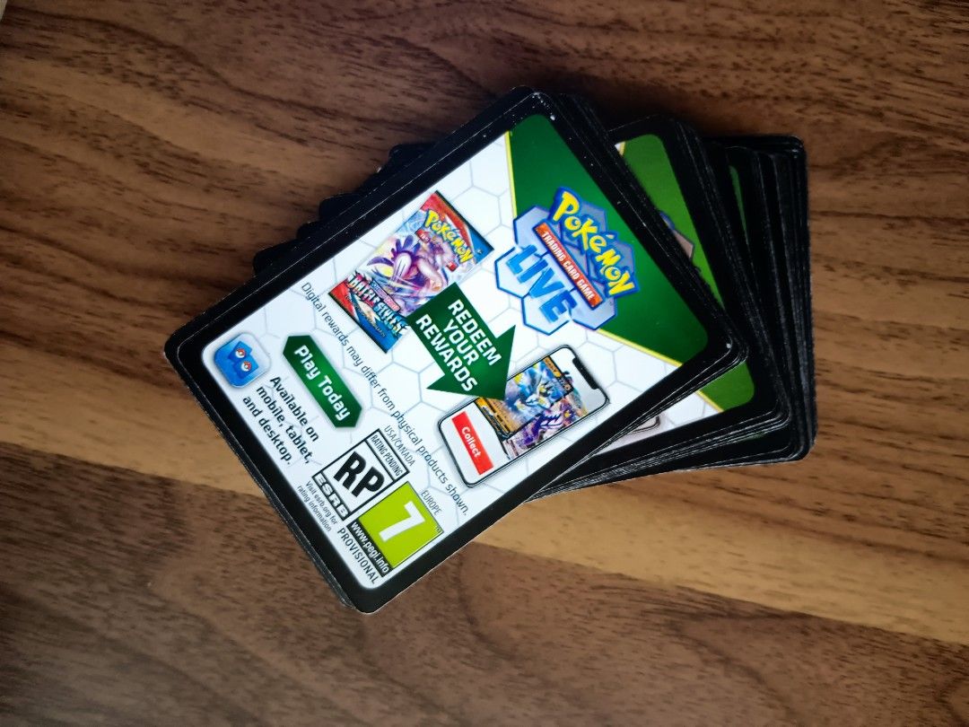 Pokemon code cards on Carousell