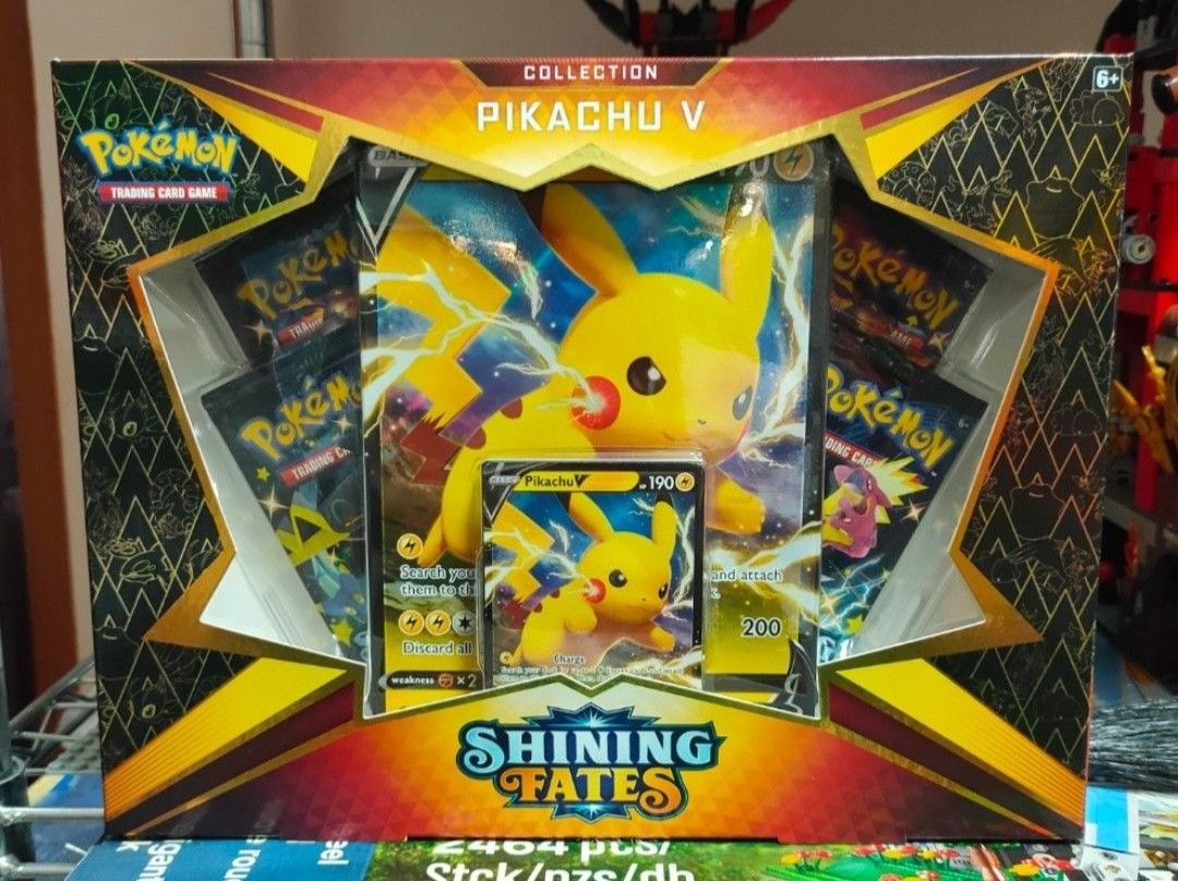 Pokemon TCG Shining Fates Pikachu V Collection Box NEW, Hobbies & Toys ...