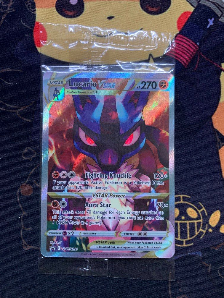 Pokémon TCG Promo Lucario VSTAR SWSH291, Hobbies & Toys, Toys & Games ...