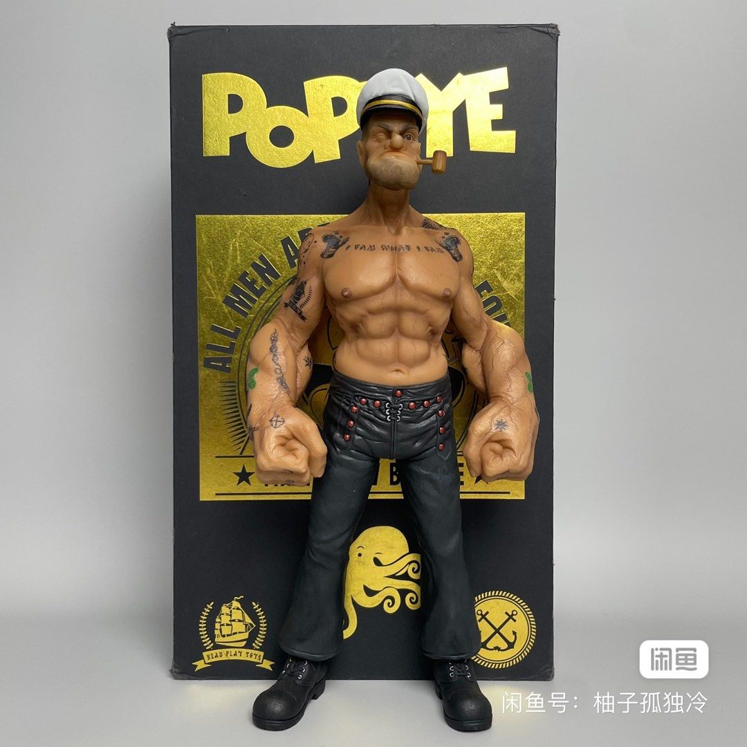 Popeye head play 12inch 32cm figure statue , Hobbies & Toys, Toys ...