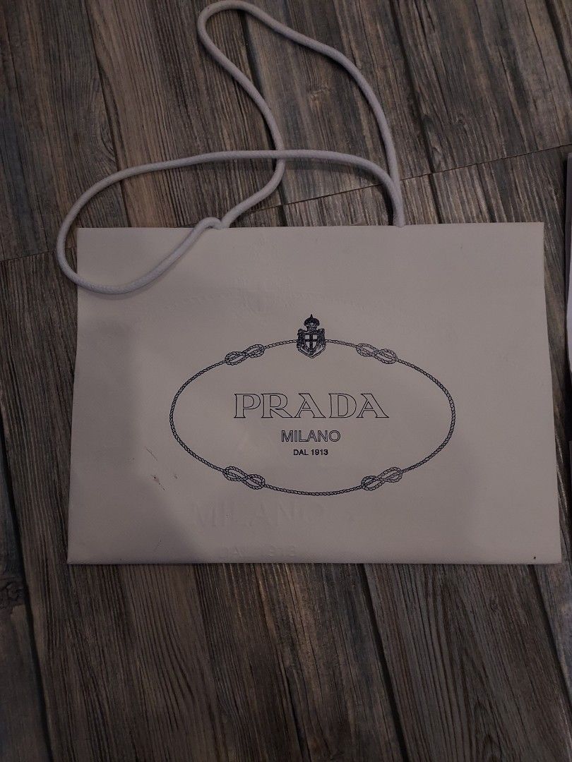 Prada Paper Bags on Carousell