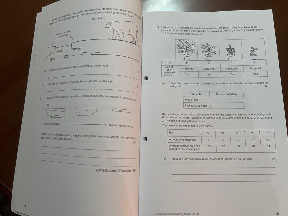 PSLE Science Topical Exam Paper, Hobbies & Toys, Books & Magazines ...