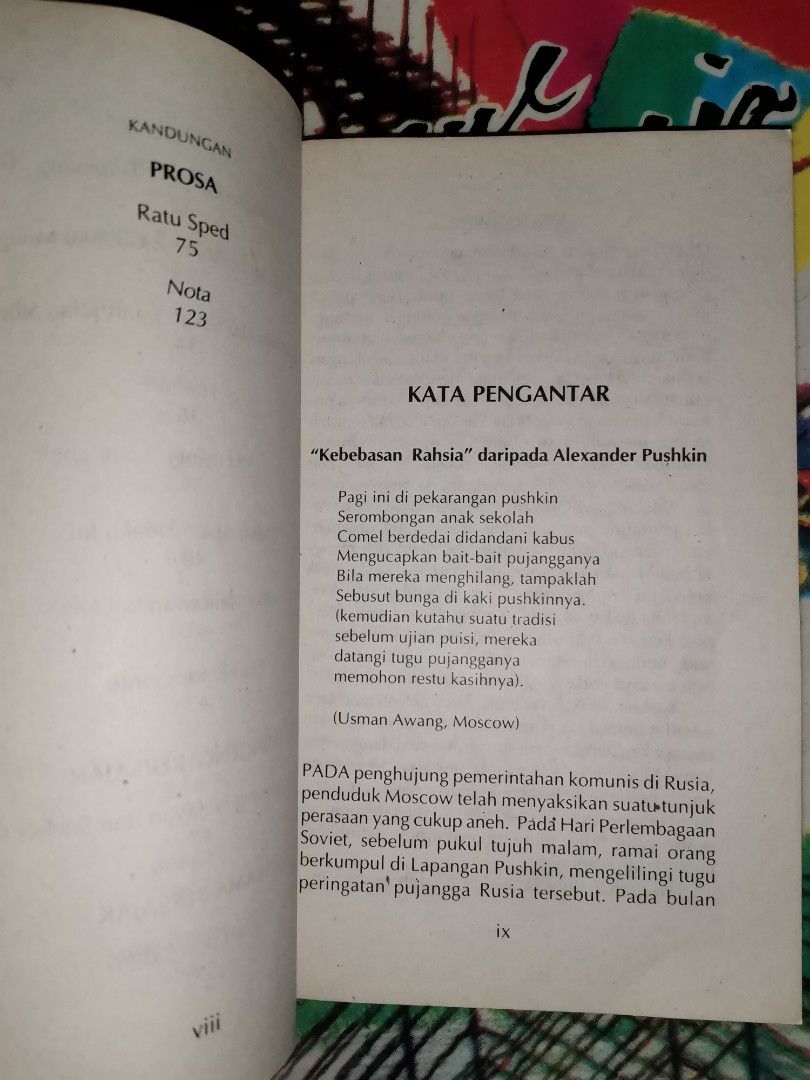 PUISI DAN PROSA PILIHAN ALEXANDER PUSHKIN, Hobbies & Toys, Books ...