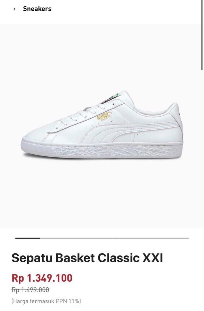 Puma putih iso, Fesyen Pria, Sepatu , Sneakers di Carousell